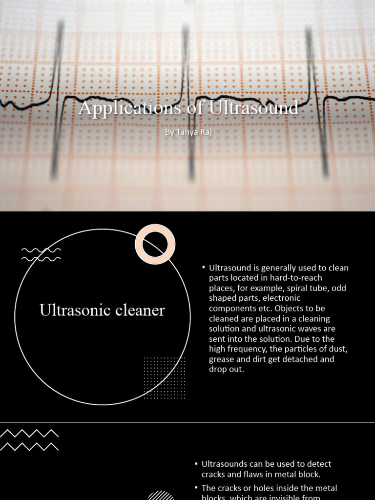 Applications of Ultrasound | PDF | Science & Mathematics