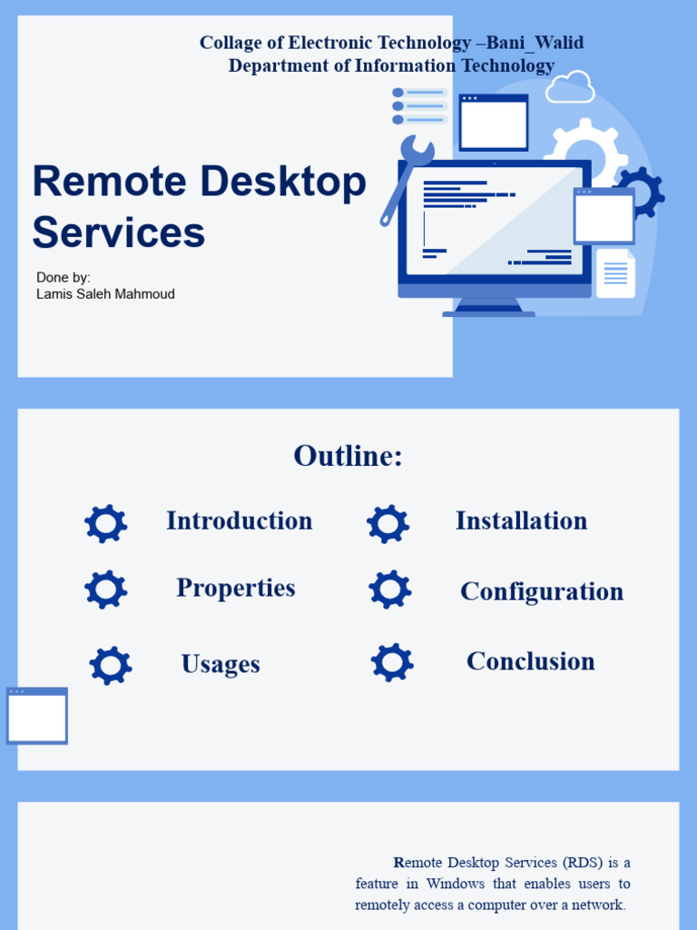 Remote Control Desktop | PDF | Remote Desktop Services | Server (Computing)