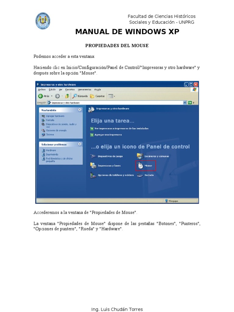 Manual de Windows XP | PDF | Point and Click | Ventana (informática)