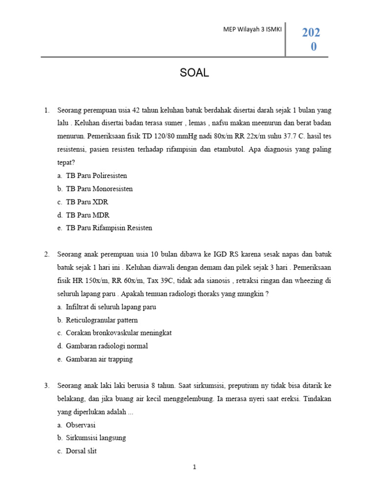 Latihan Soal 4 UKMPPD | PDF | Pengembangan Diri | Kesehatan Holistik