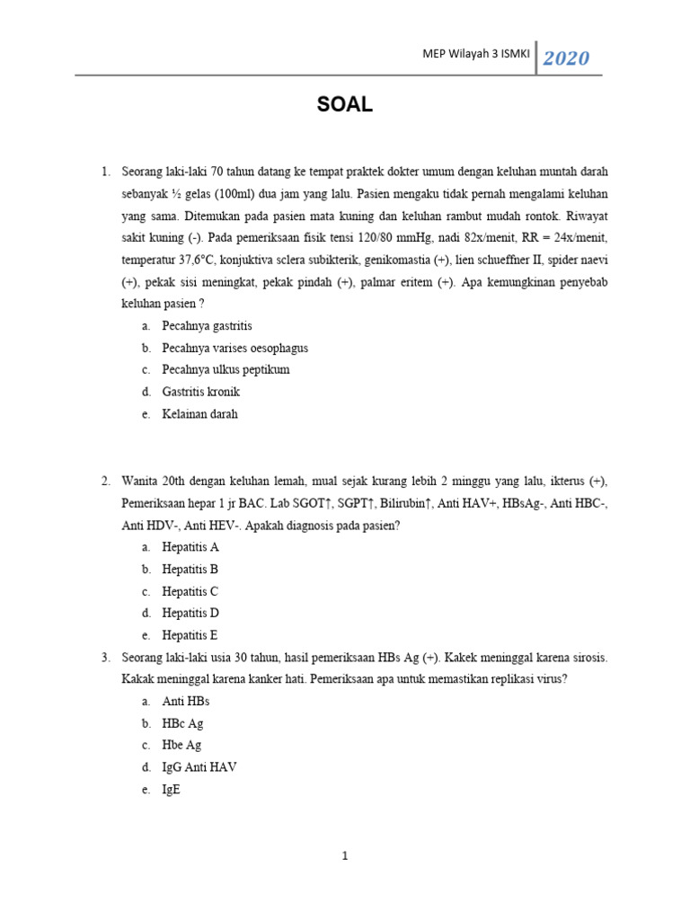 Latihan Soal 9 UKMPPD | PDF