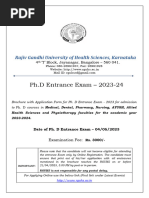 Dissertation Guidelines Rguhs | PDF | Thesis | Medical School