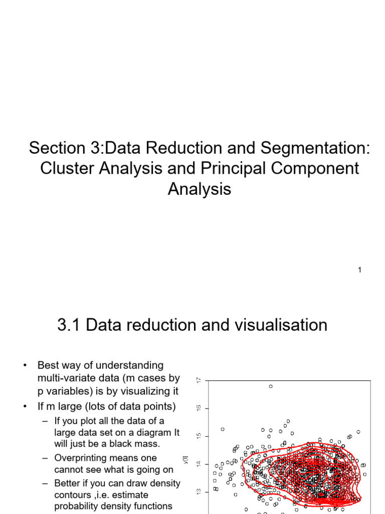 Section 3 | PDF | Cluster Analysis | Principal Component Analysis