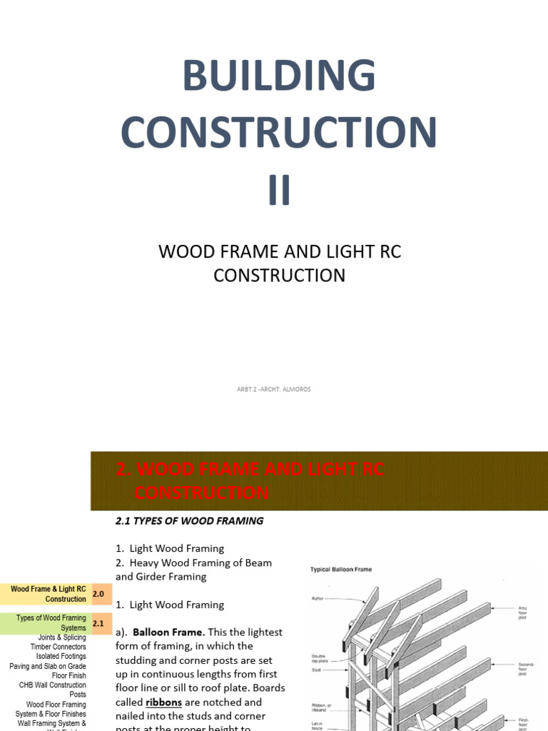 Woods Almoros | PDF | Framing (Construction) | Masonry