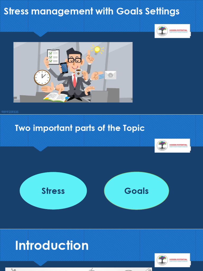 Stress Management Through Goals Settings | PDF | Stress (Biology ...