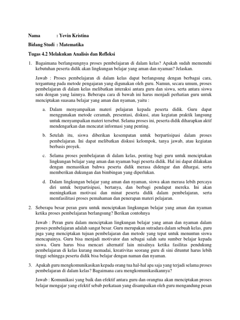Topik 4 - Demonstrasi Kontekstual - Yevin Kristina | PDF | Karier ...