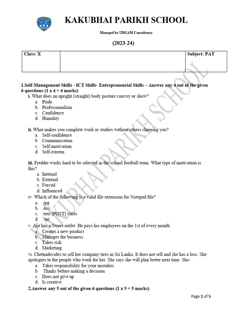 Work Sheet PAT | PDF | Physical Fitness | Physical Education