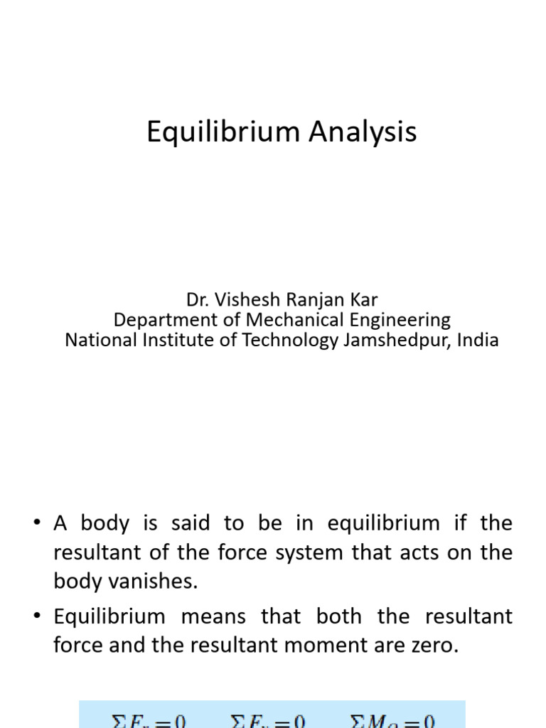 ME1101 M1 Equilibrium | PDF