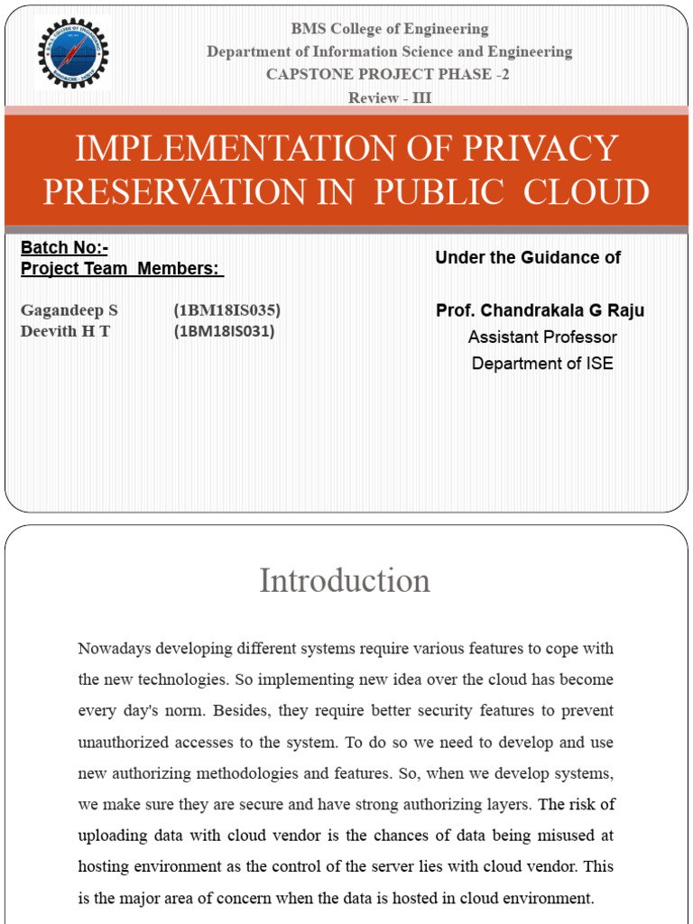 Cloud Privacy for Tech Students | PDF | Cloud Computing | Cryptography