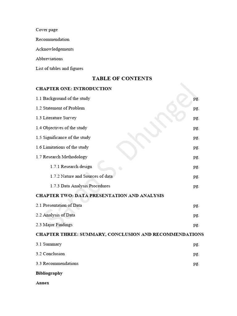 Brilliant Project Format | PDF