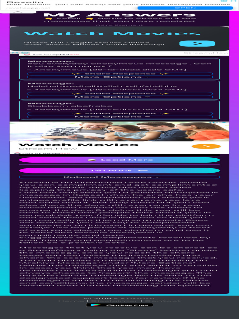 My Messages - Kubool 7 | Download Free PDF | Anonymity | Social Media