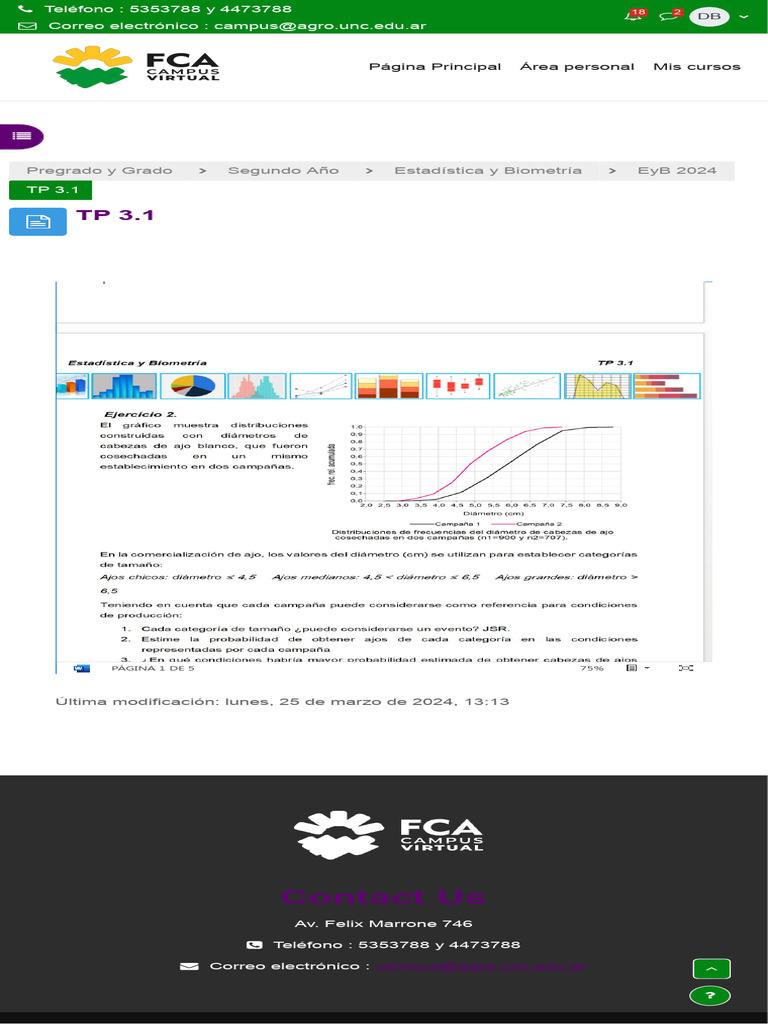 Estadística y Biometría: TP 3.1 | PDF