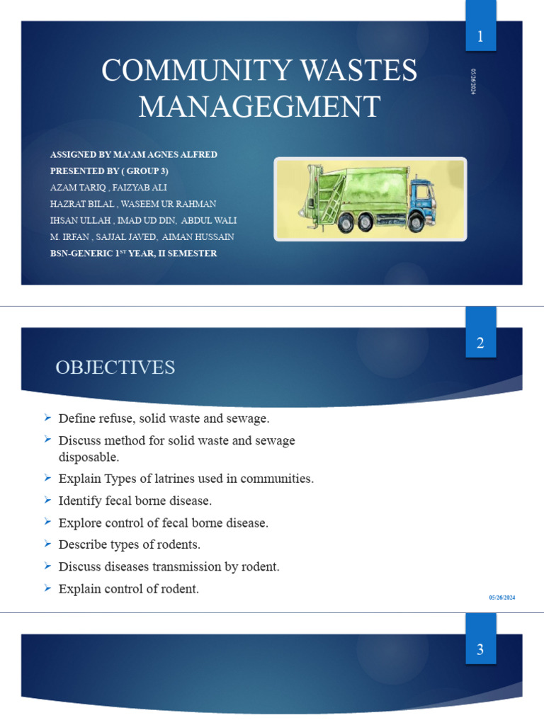 Community Waste Management Overview | PDF | Waste | Compost