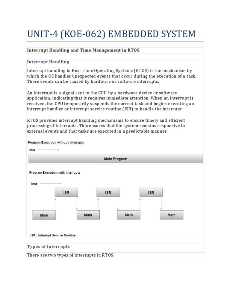 Unit 4 Embedded System Notes Pdf Scheduling Computing Process Computing