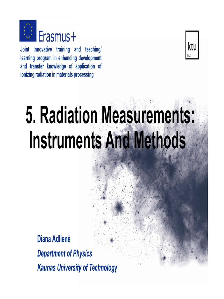 Radiation Dose Measurements | PDF | Dosimetry | Accuracy And Precision
