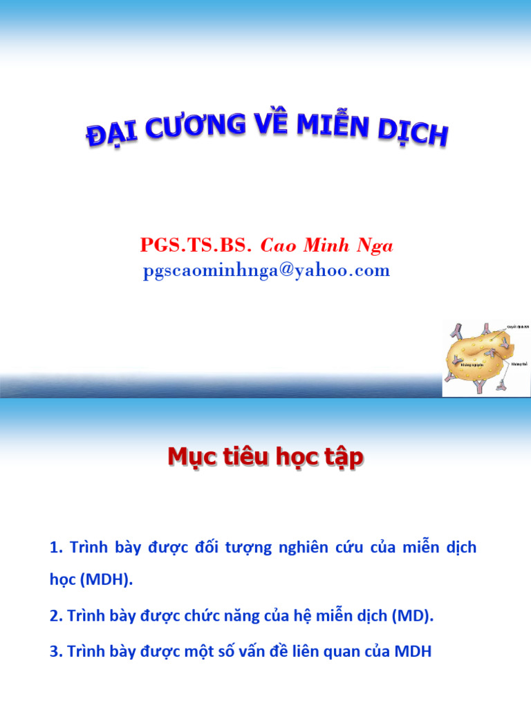 ĐẠI CƯƠNG Về MD (1t), Từ NH 2023-24 - BS. NGA 2 | PDF