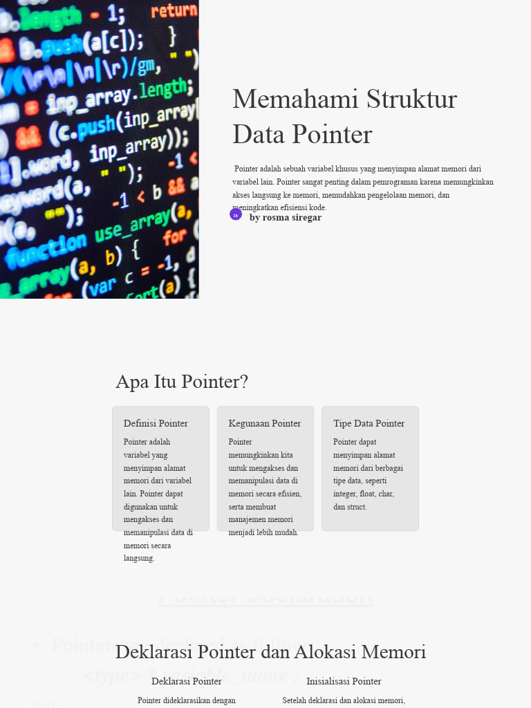 Memahami Struktur Data Pointer | PDF