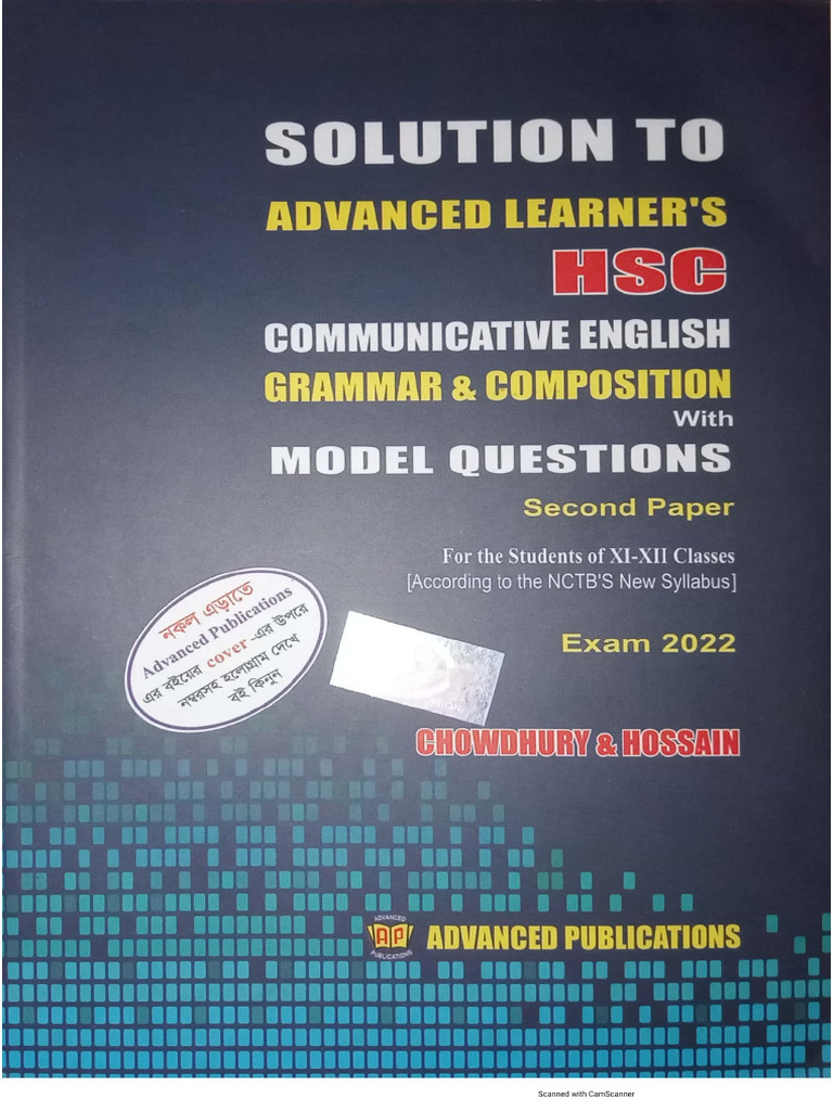 Advanced 2nd Paper Solution | PDF