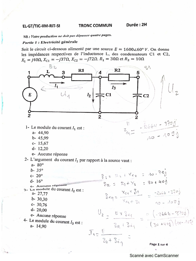 Epreuves de Licence | PDF