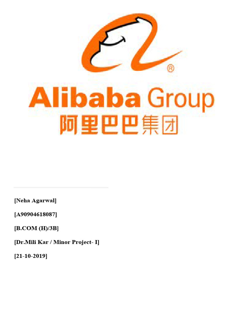 Minor Project | PDF | Alibaba Group | Balance Sheet