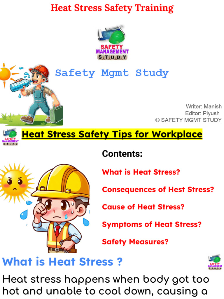 Heat Stress Safety PPT - 1 | PDF | Hyperthermia | Hypothermia