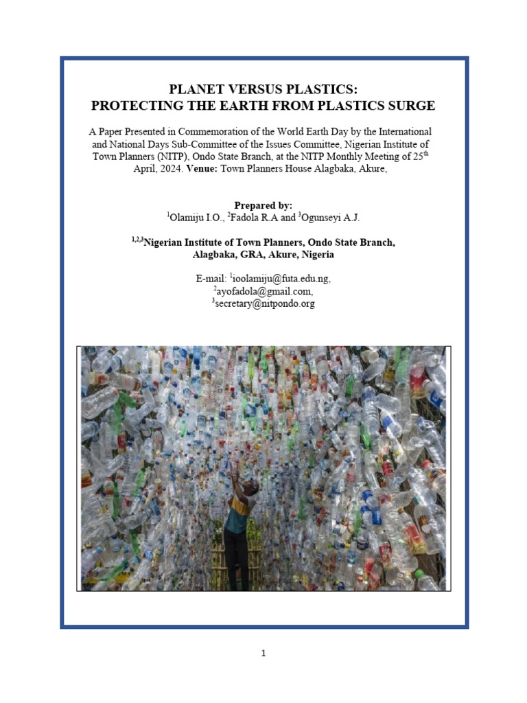 Plastic vs. Planet | PDF | Plastic | Waste Management