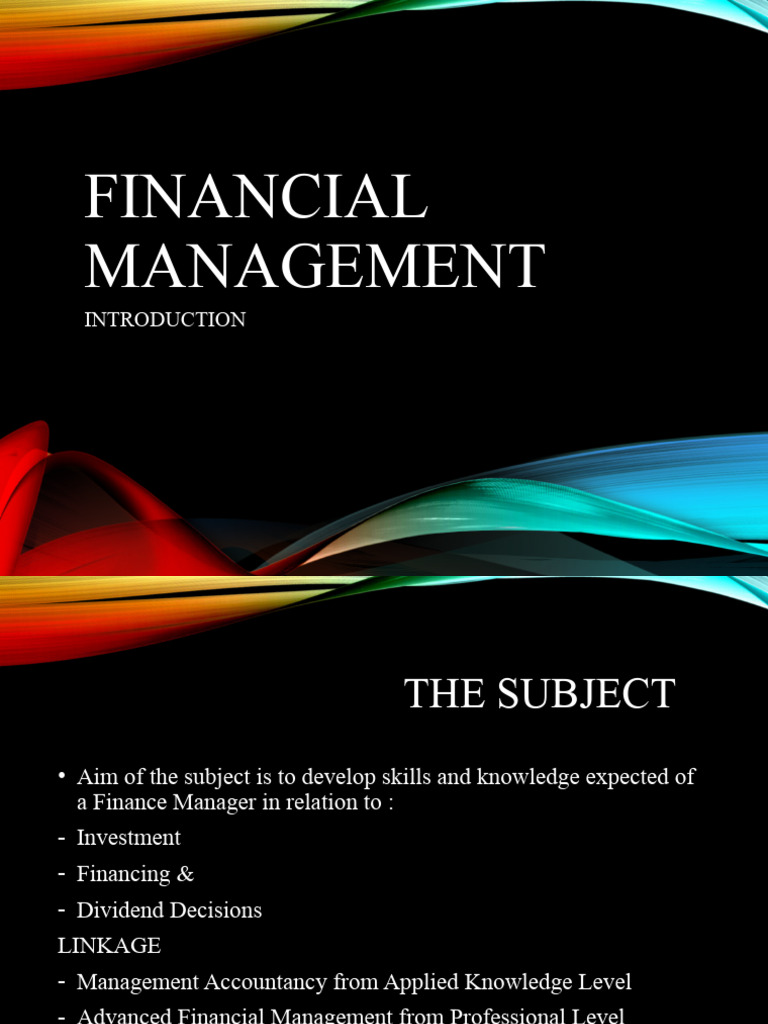 Financial Management | PDF | Multiple Choice | Management Accounting