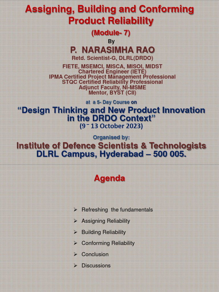 D2 L5, Module-7 ABC of Product Reliability | PDF | Reliability Engineering | Engineering