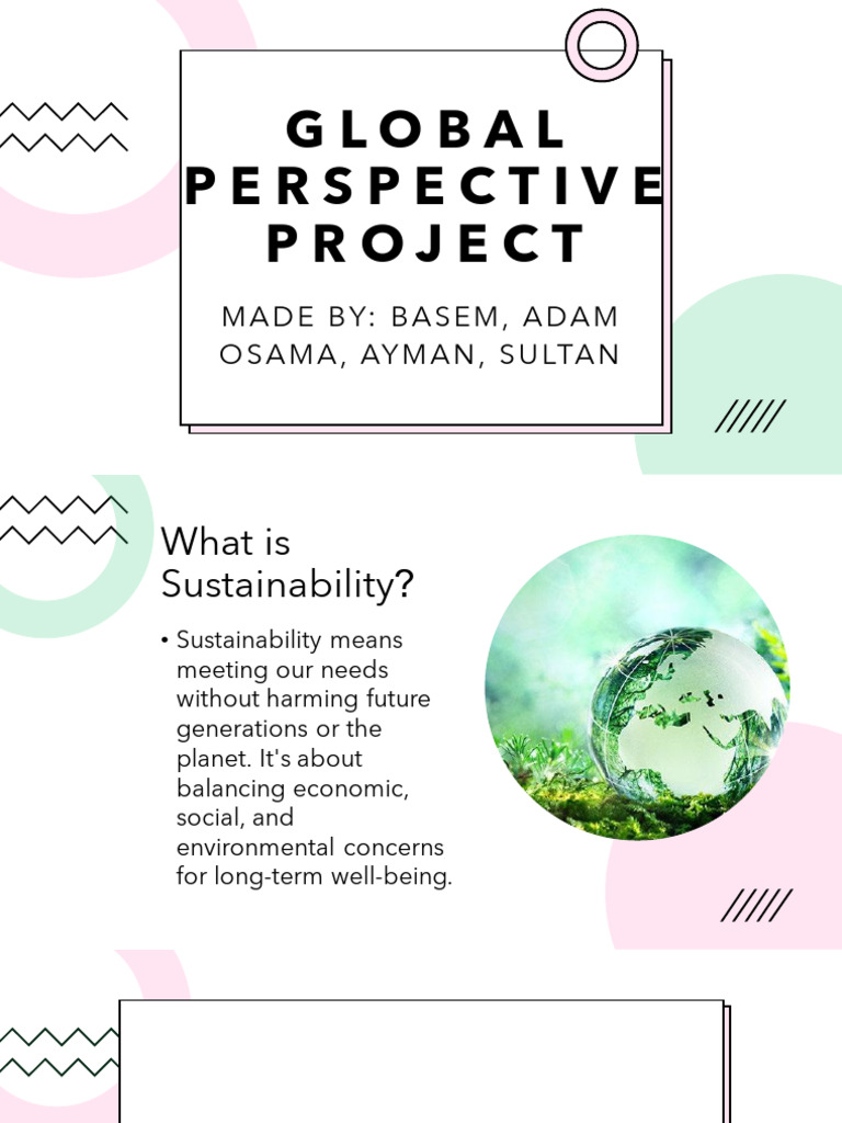 Group 1 Global Perspective | PDF | Sustainability | Japan