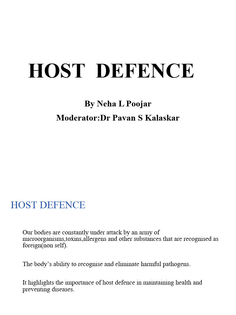 Host Defence.. | PDF | Immune System | Antibody