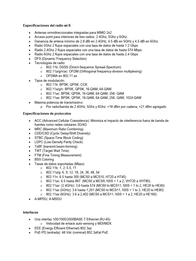 Aruba 615 - TDRv01 | PDF | Ieee 802.11 | Electrónica