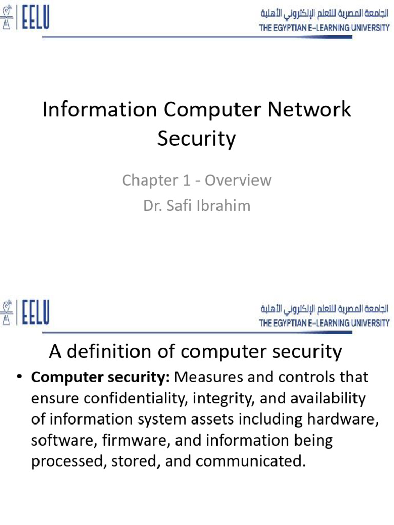 Chapter1 Overview | PDF | Security | Computer Security Chapter1 Overview | PDF | Security | Computer Security