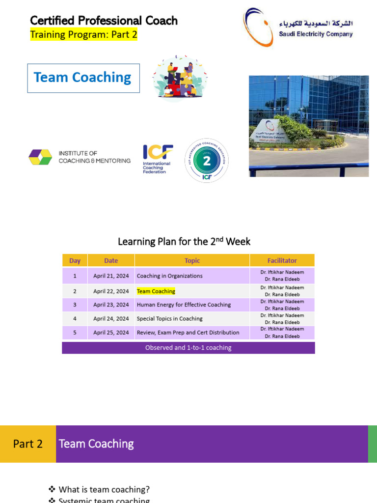 SEC CPC Training - Team Coaching | PDF | Cost Of Living | System