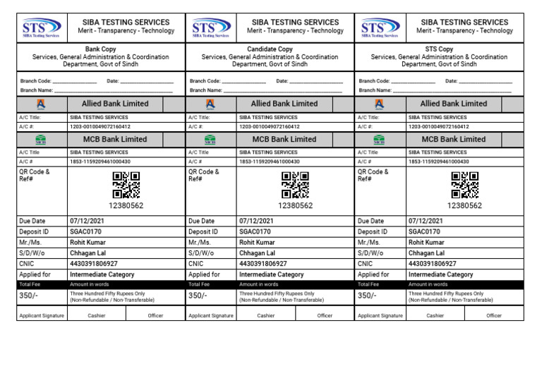 Challan 12380562 | PDF