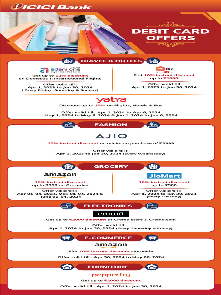 Debit Card Offers AMJ'24 | PDF