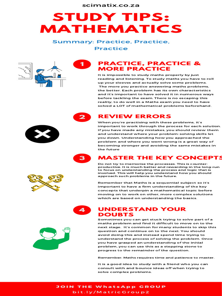 Maths Study Tips | PDF | Mathematics | Cognitive Science