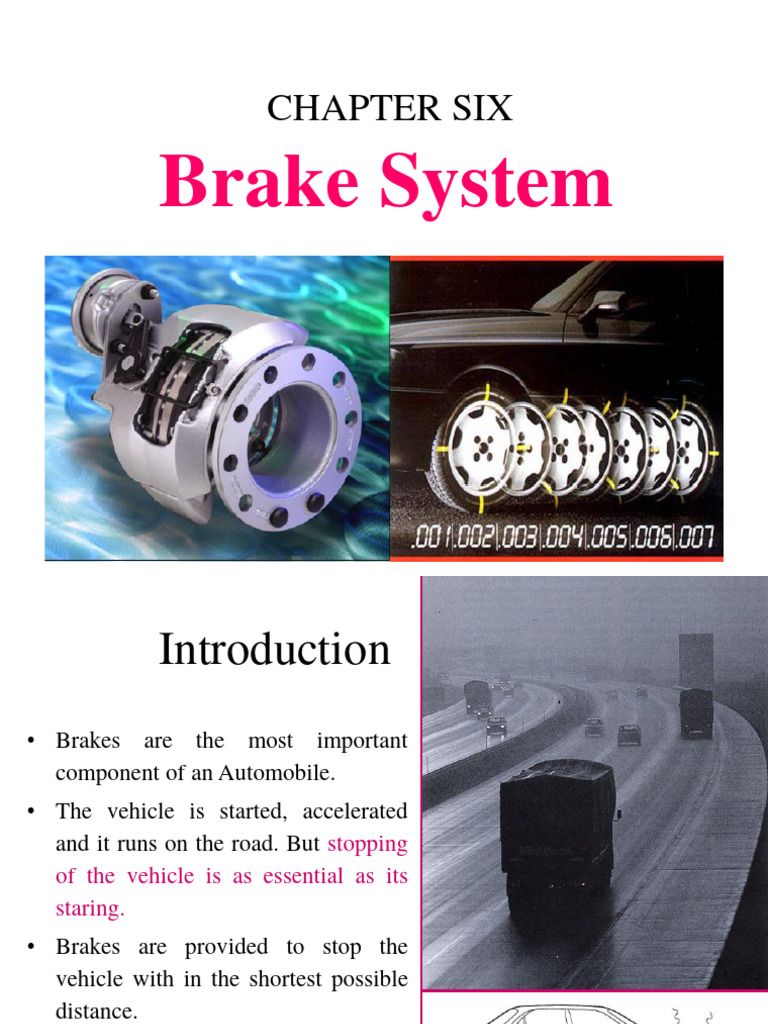 CH 6 Brake System | PDF | Anti Lock Braking System | Brake
