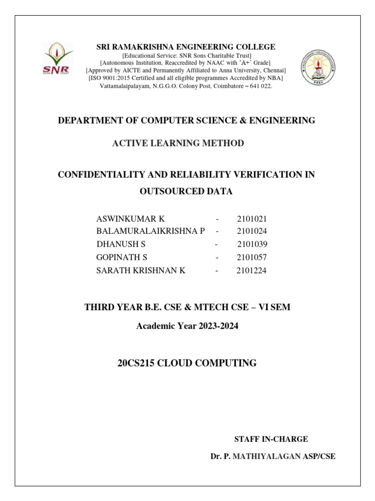 Cloud Computing | PDF | Information Security | Cloud Computing