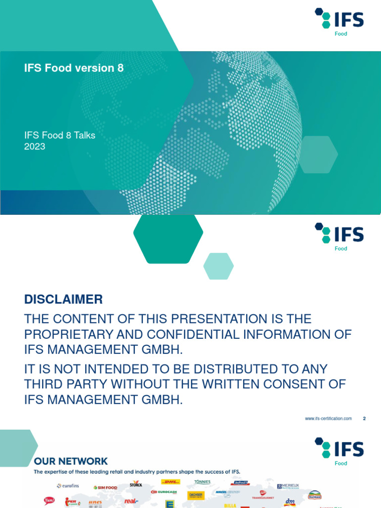 IFS Food Talks v8 | PDF | Seguridad alimenticia | Análisis de Riesgo y Puntos Críticos de Control
