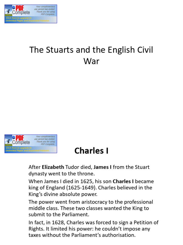 Stuart and Civil War | PDF | English Civil War | Oliver Cromwell