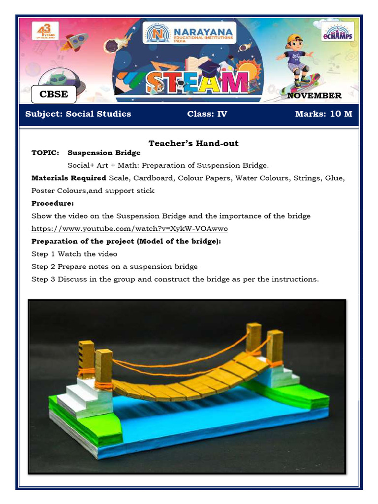 Social, Math and TL Teacher Handout | PDF | Bridge