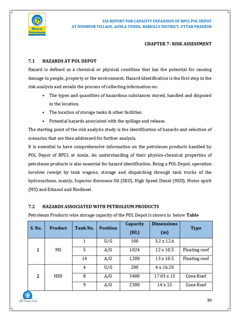 DownloadPfdFile CHAPTER 7 - RISK ASSESSMENT | PDF | Kerosene ...
