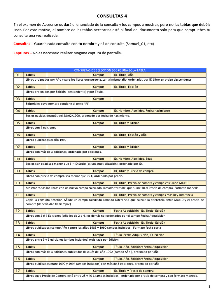Consultas 4 - Consultas de Todo Tipo | PDF