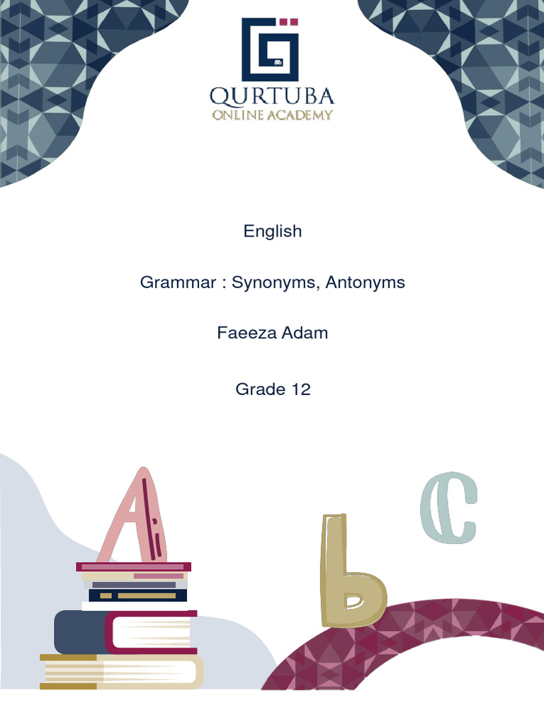 Synonyms, Anotonyms, Paronyms, Homophones Notes | Download Free PDF ...