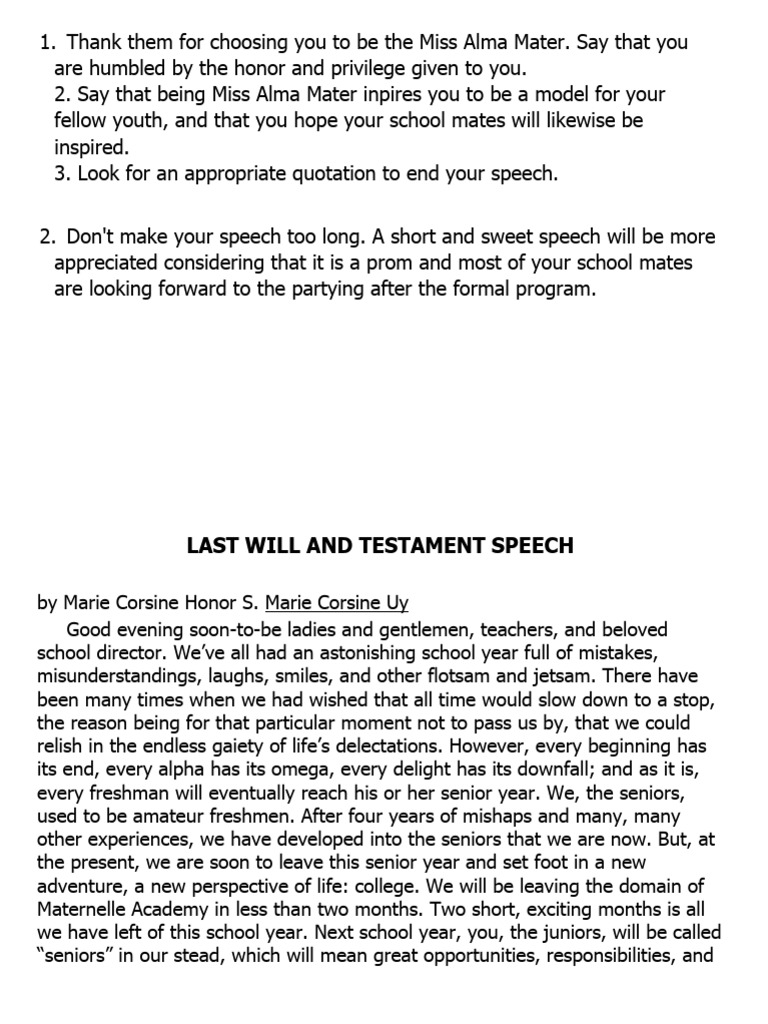 Sample Speeches | PDF | Nasa