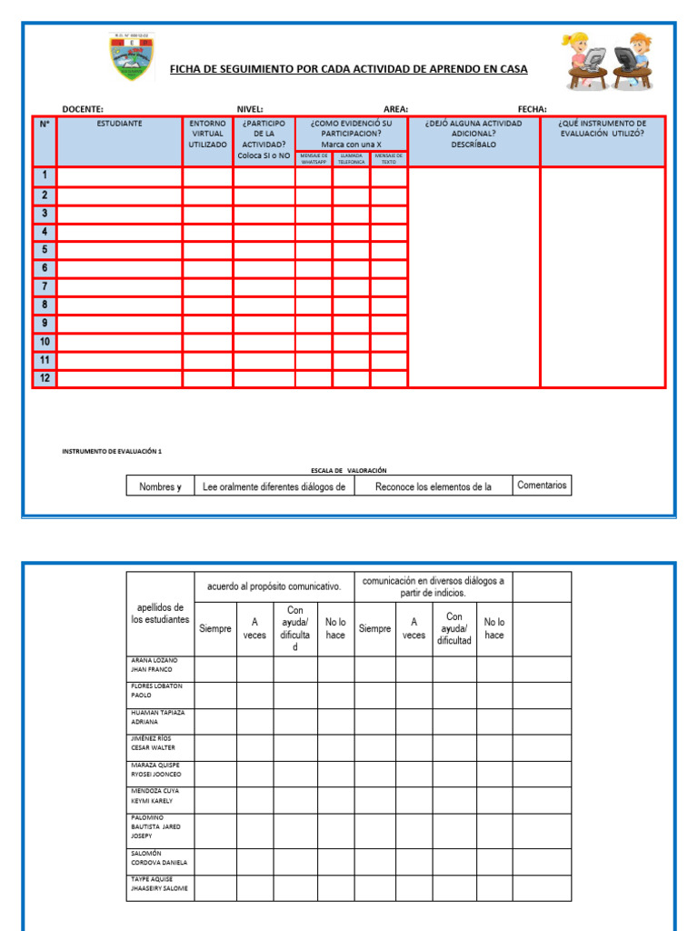 Ficha de Seguimiento Semana 3 | PDF