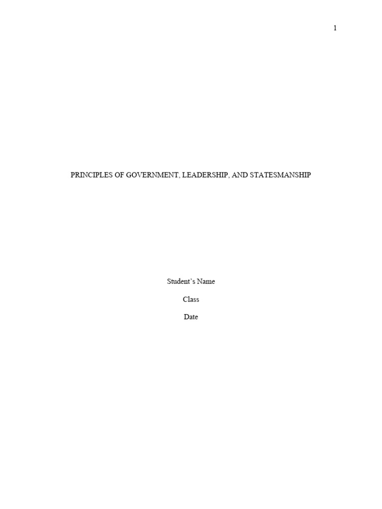 Chicago Formatting 2018 | PDF | Leadership | Nation