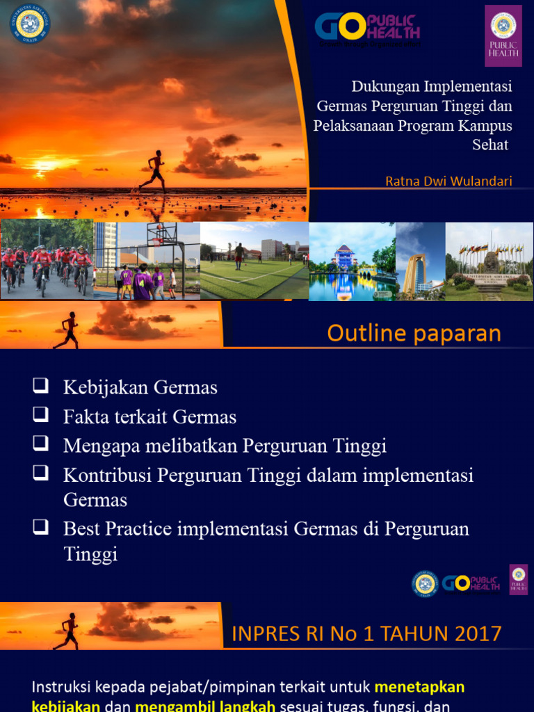 Dukungan Implementasi Germas Perguruan Tinggi Dan Pelaksanaan Program Kampus Sehat | PDF ...