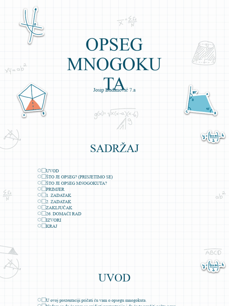 Opseg Mnogokuta | PDF