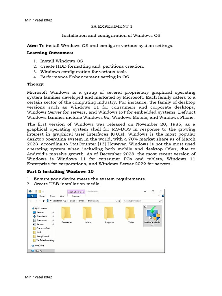 Mihir Patel - SaExperiments | PDF | Proxy Server | Domain Name System